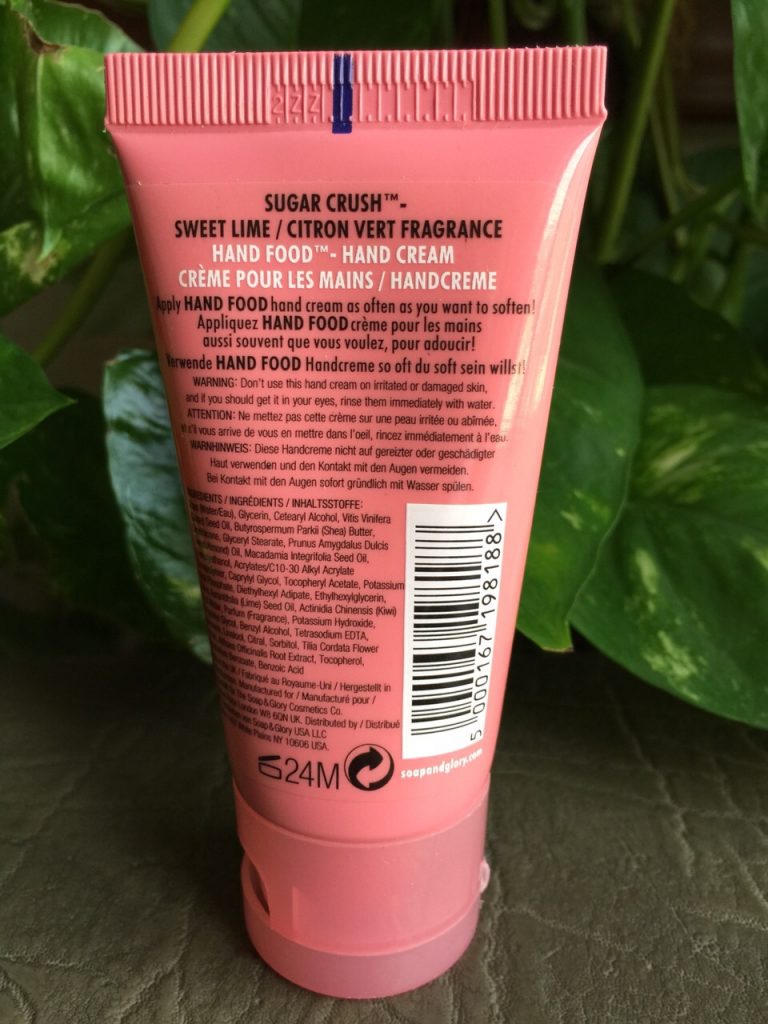 Soap & Glory Hand Food Sugar Crush Hydrating Hand Cream - Natural ...